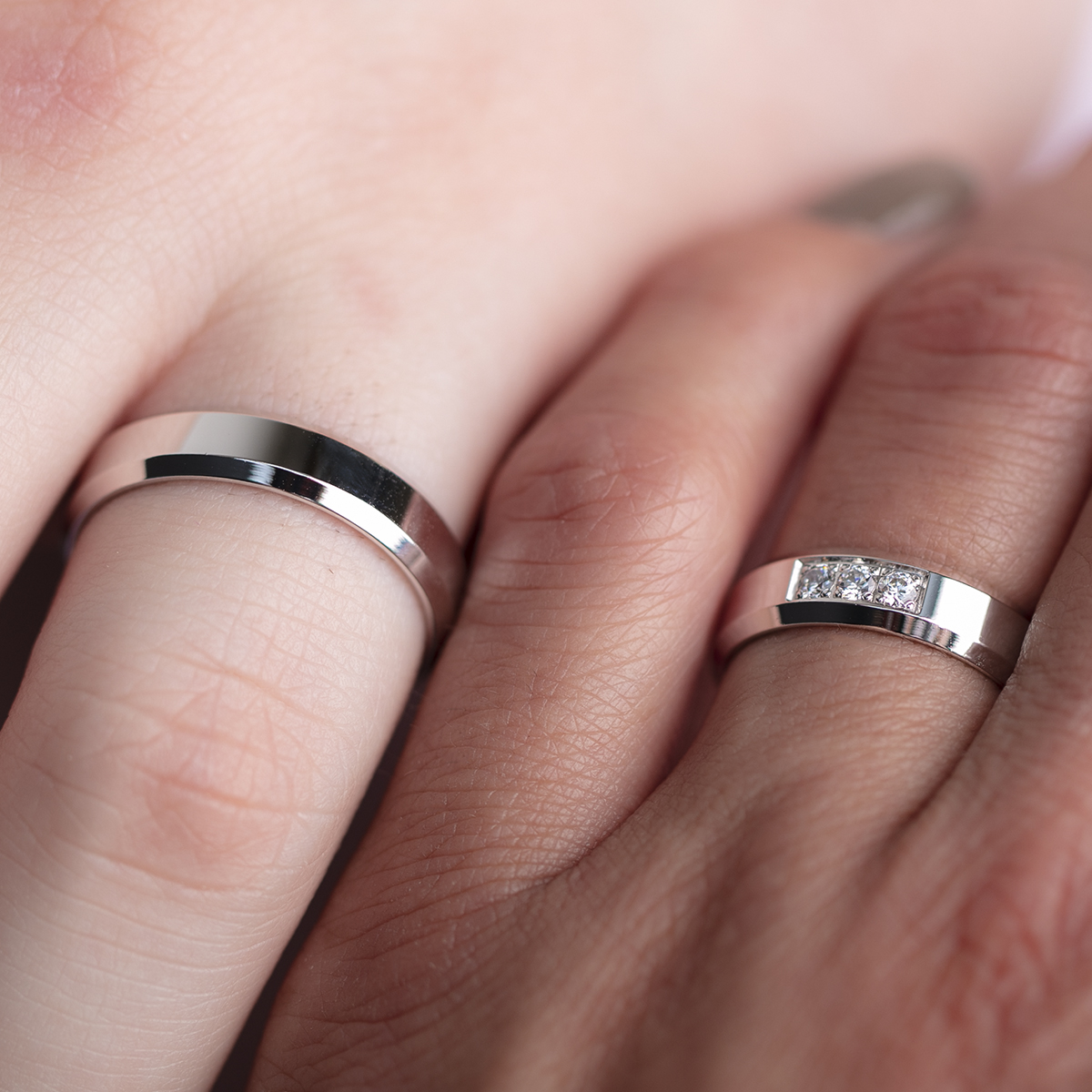 Domino Wedding Rings